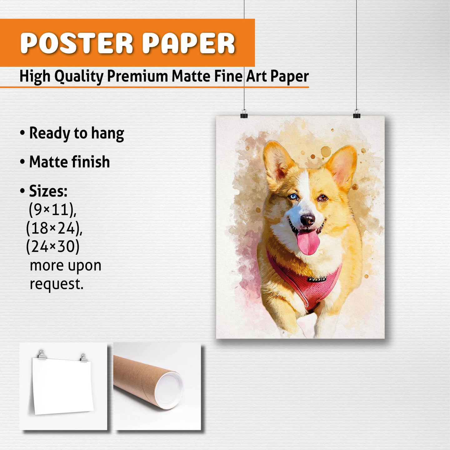 Custom Pet Portraits Using Pet Photo – Terra Portrait Shop LLC